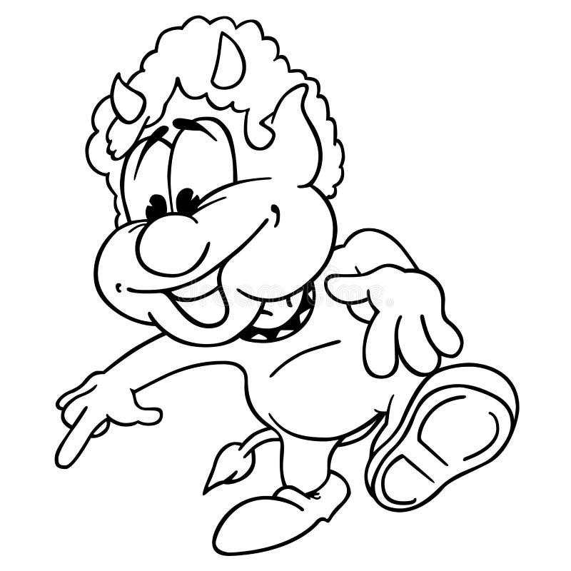 Smiling Devil Girl Face with Horns Vector Stock Illustration ...