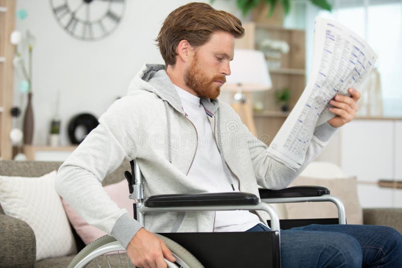 Disabled Businessman Smiling Stock Photo - Image of active, notebook ...