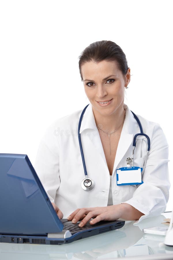 Smiling Doctor Talking To Patient Stock Image - Image of heal, adult ...