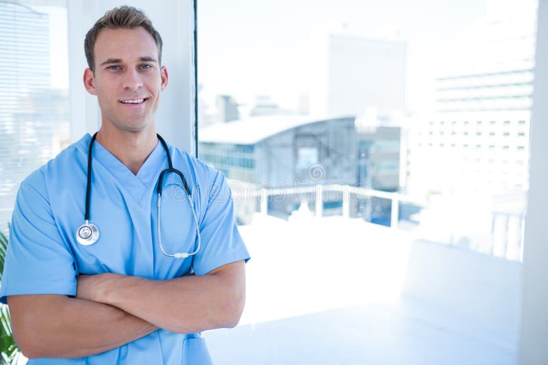 Smiling Doctor Looking at the Camera Stock Image - Image of medical ...