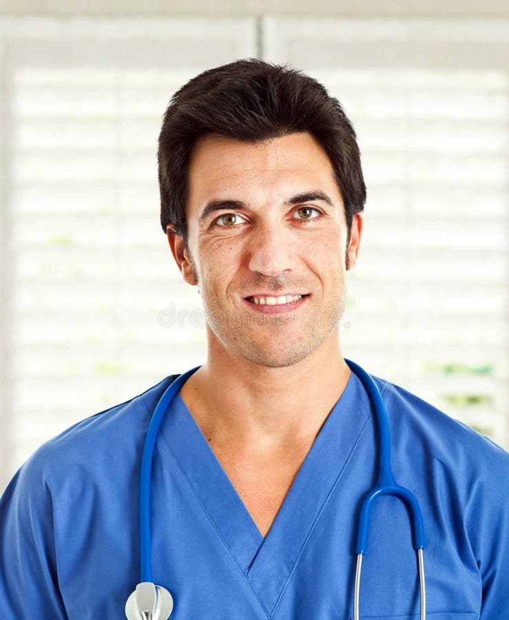 Smiling doctor portrait stock photo. Image of ward, hospital - 20304370