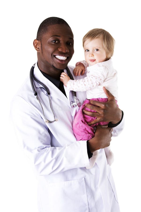 Doctor and Small Smiling Baby Isolated #9 Stock Image - Image of ...