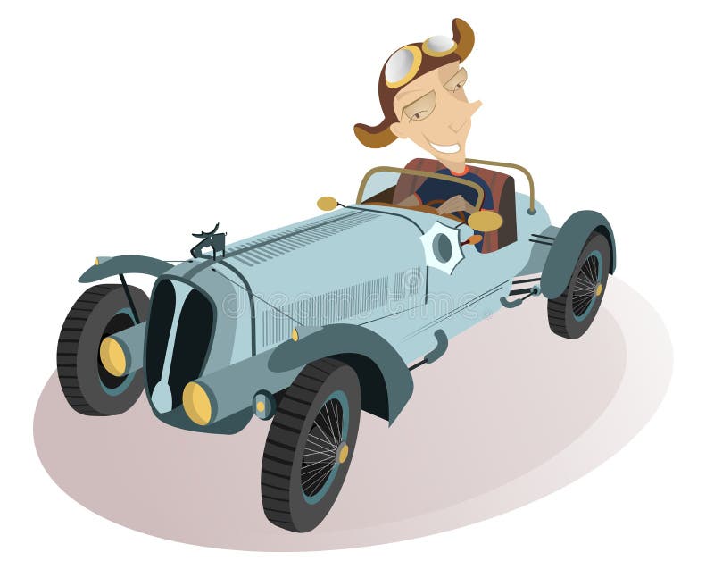 Old Car Driver Cartoon Stock Illustrations – 1,027 Old Car Driver ...