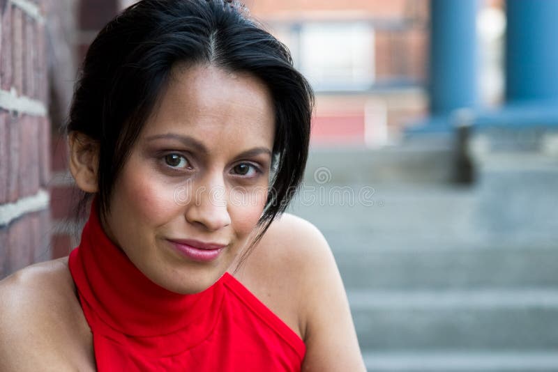 Smiling East Indian girl stock photo. Image of woman - 22133028