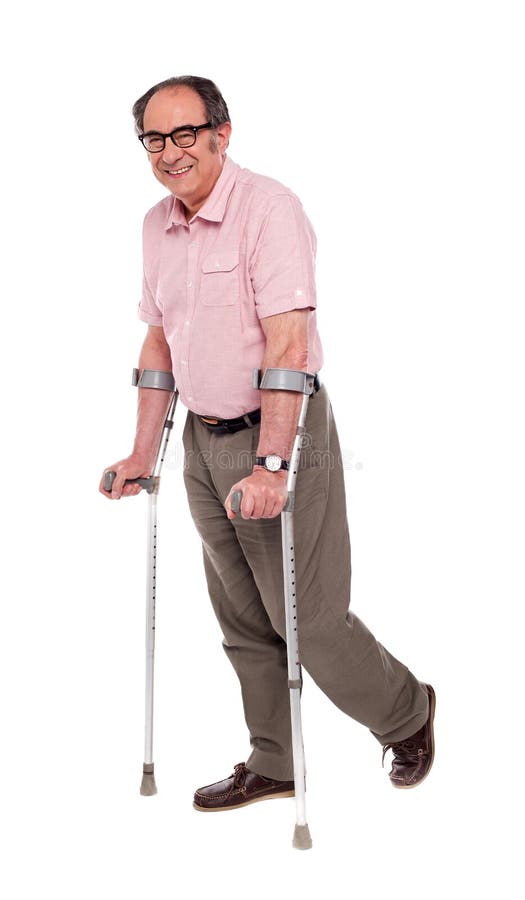 400 Injured Old Man Crutch Stock Photos - Free & Royalty-Free Stock ...