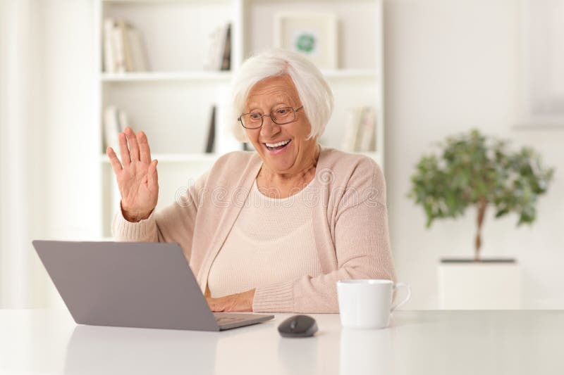 Smiling Elderly Woman stock photo. Image of elderly, happy - 27643322