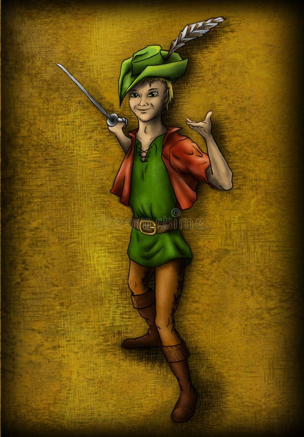 Smiling elf stock illustration. Illustration of feather - 6831452