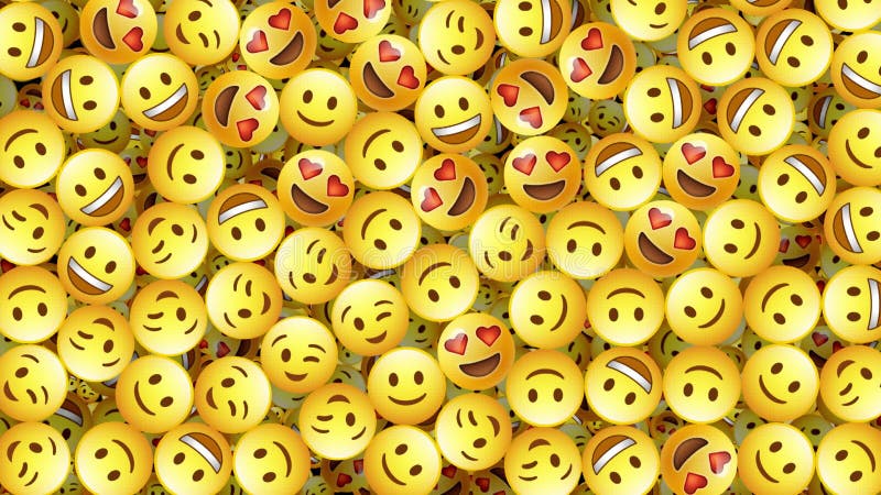 Smiling Emoji Transition Green Screen Stock Footage - Video of closeup ...