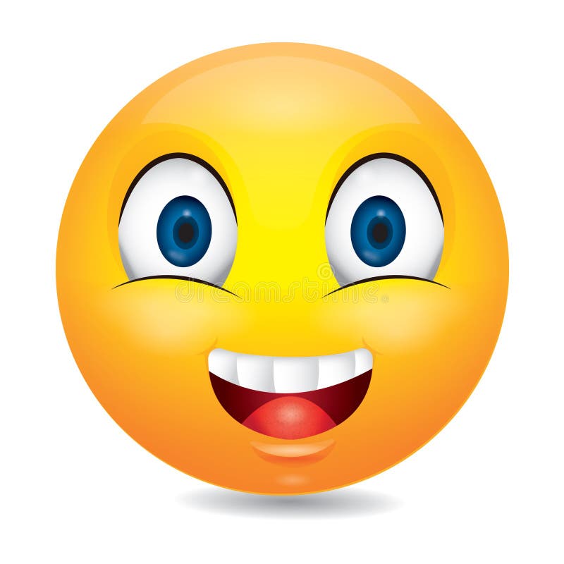 Smiling Emoticon. Vector Illustration Decorative Design Stock Vector ...