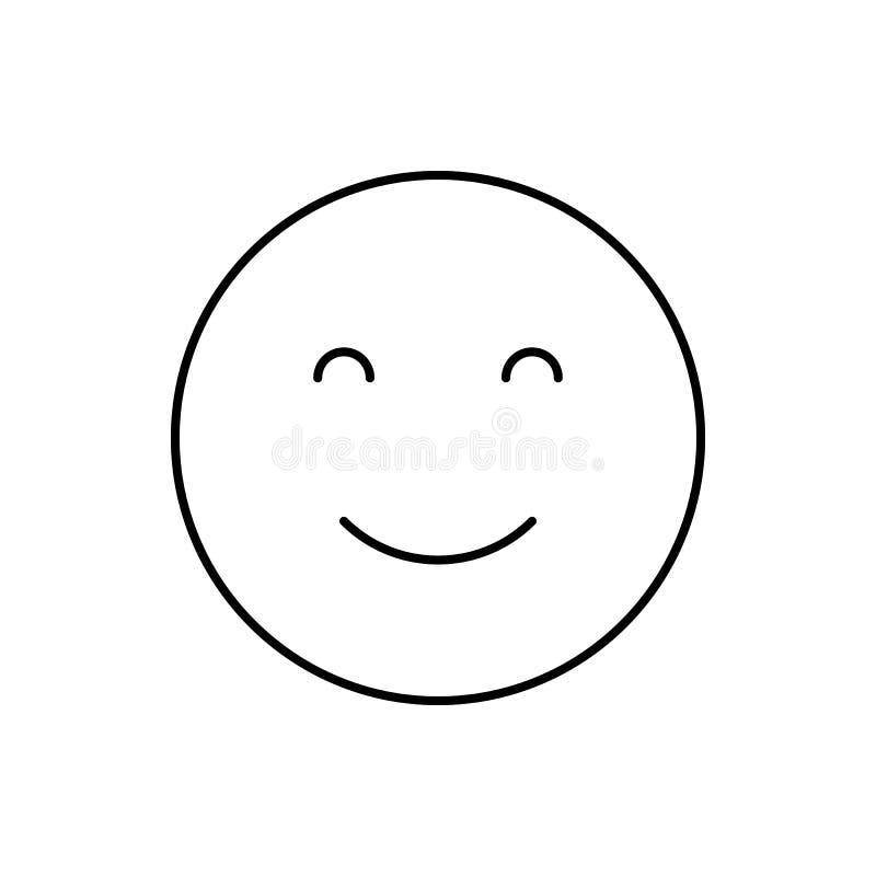 Smiling, Emotions Icon. Simple Line, Outline Vector Expression of Mood ...