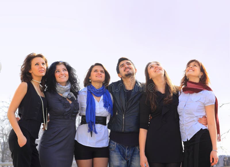 Smiling employees standing stock photo. Image of boys - 29023234