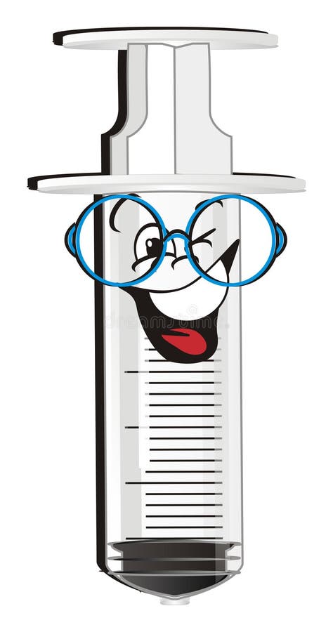Funny syringe stock vector. Illustration of childish - 29491639