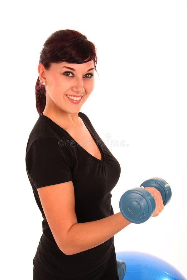 Smiling Exercise Beauty Girl Stock Image - Image of black, close: 11110147