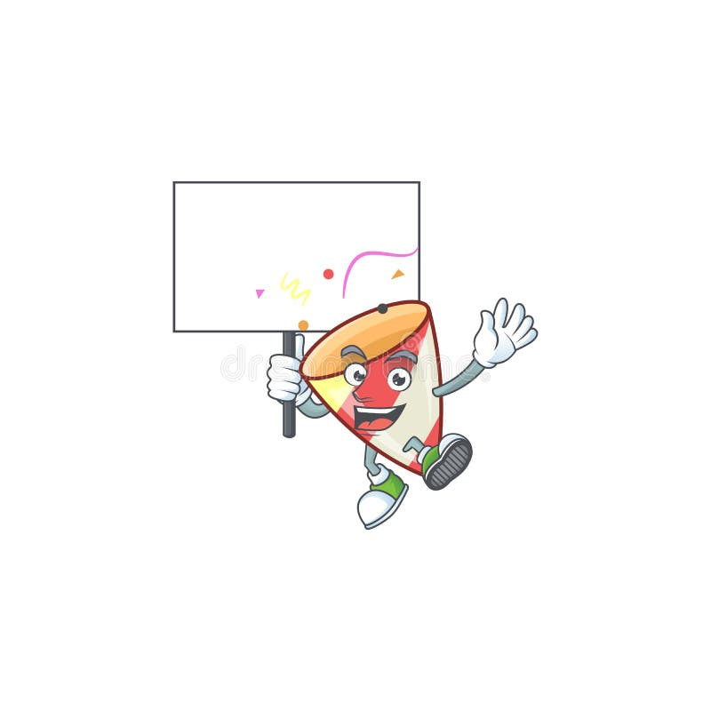 Cute Exploding Confetti Cartoon Character Style with Shocking Gesture ...