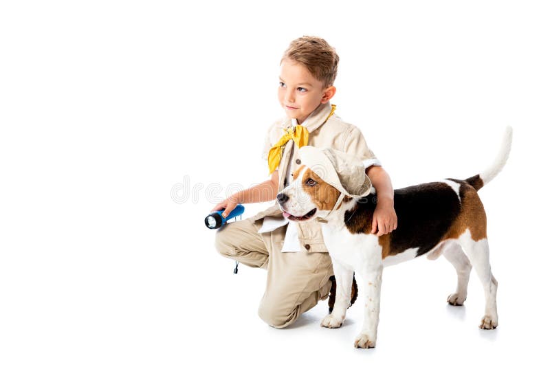 Child holding a flashlight stock image. Image of child - 4438445