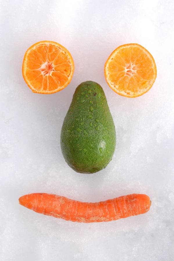 Vegetables face stock photo. Image of joyful, creative - 4464042