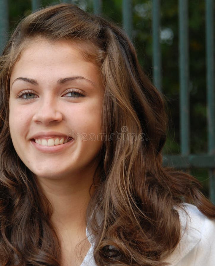 Smiling face, stock photo. Image of young, face, autumn - 6710404