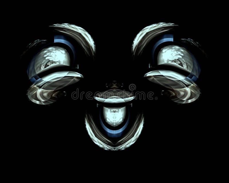 Smiling Face, 3D Illustration Stock Illustration - Illustration of ...