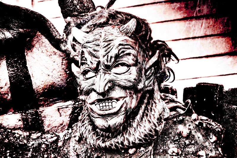 The Smiling Face of the Devil Himself Stock Illustration - Illustration ...