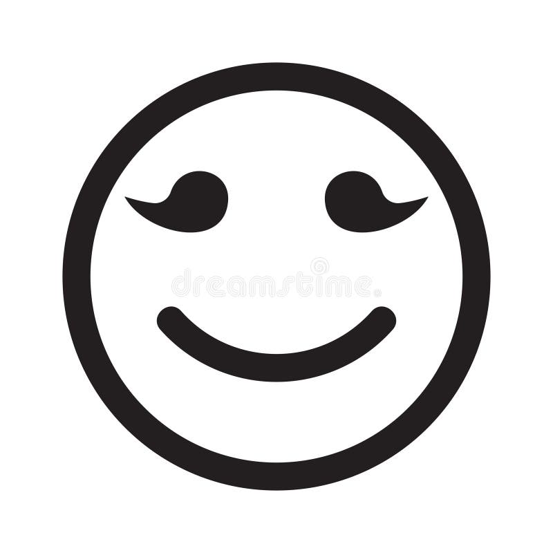 Smiling face icon stock vector. Illustration of expression - 218123243