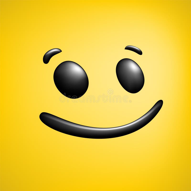 Smiling face illustration stock vector. Illustration of smile - 129142063