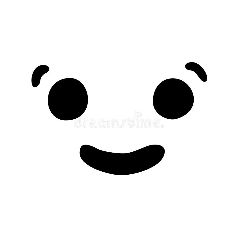 Smiling face illustration stock vector. Illustration of cheerful ...