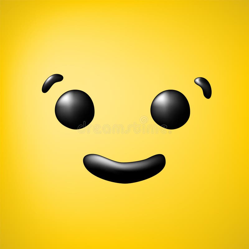 Smiling face illustration stock vector. Illustration of vector - 130424310