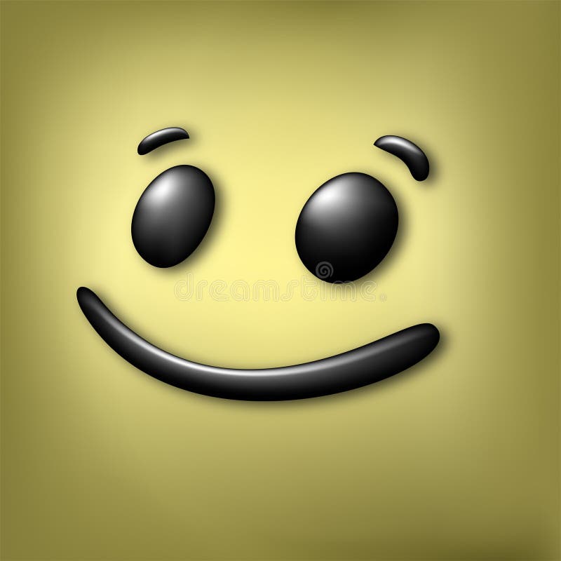 Smiling face illustration stock vector. Illustration of happy - 130424585