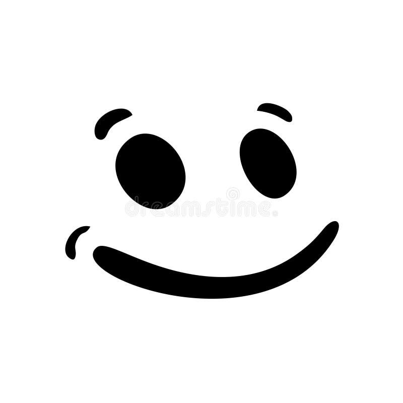 Smiling face illustration stock vector. Illustration of cartoon - 131034089