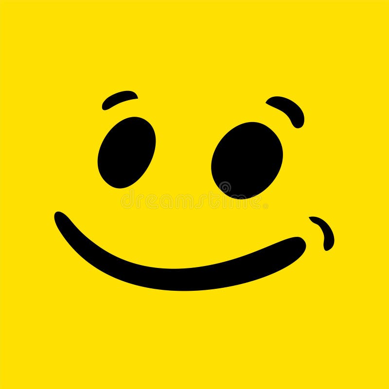 Smiling face illustration stock vector. Illustration of character ...