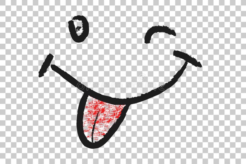 Smiling Face, at Transparent Effect Background Stock Vector ...