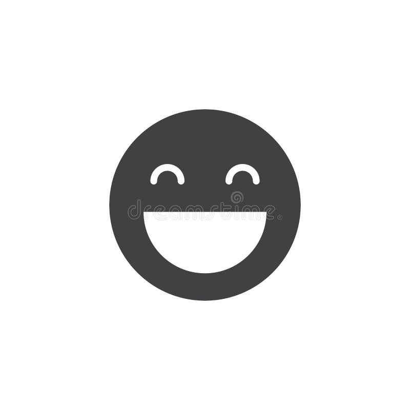 Smiling Face vector icon stock vector. Illustration of single - 115941674
