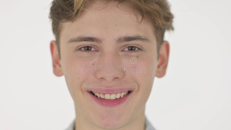 Smiling Face of Young Man on White Background Stock Image - Image of ... Smiling Face of Young Man on White Background Stock Image - Image of ...