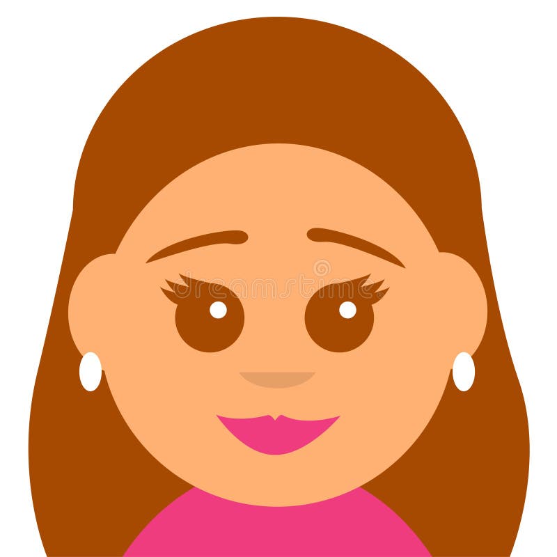 Smiling Face of a Young Woman Stock Vector - Illustration of face, head ...