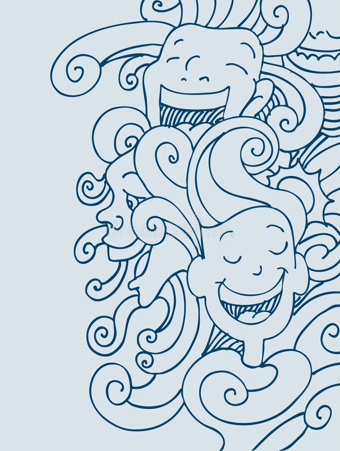 Smiling Faces stock vector. Illustration of graphic, abstract - 14870159