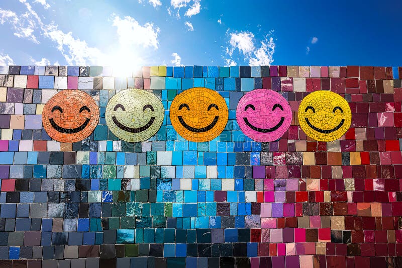 Smiling Faces Form a Mountain, Symbolizing Community Support in ...