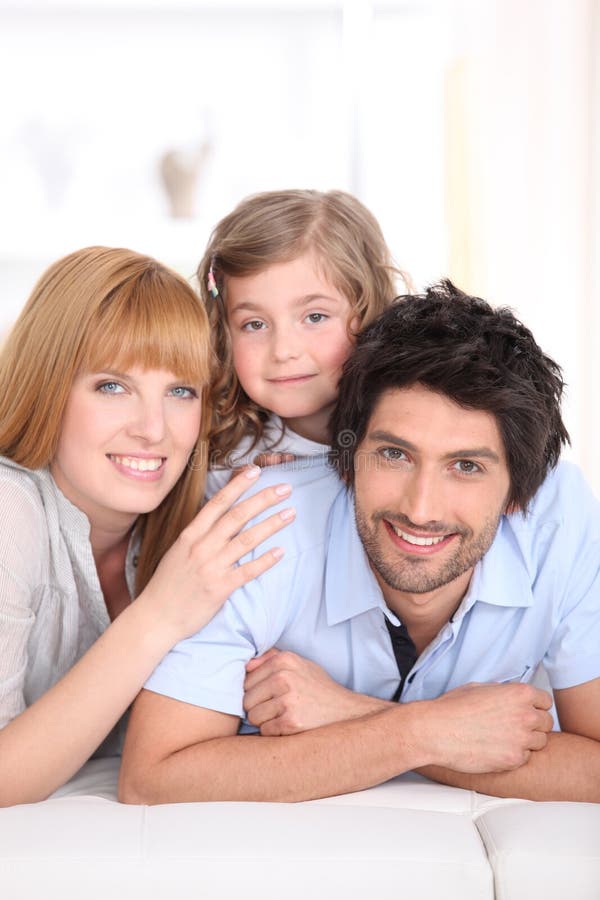 Smiling family stock image. Image of persons, fair, caucasian - 18171973