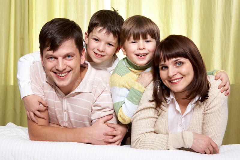 Smiling family stock photo. Image of happy, mood, caucasian - 18342184