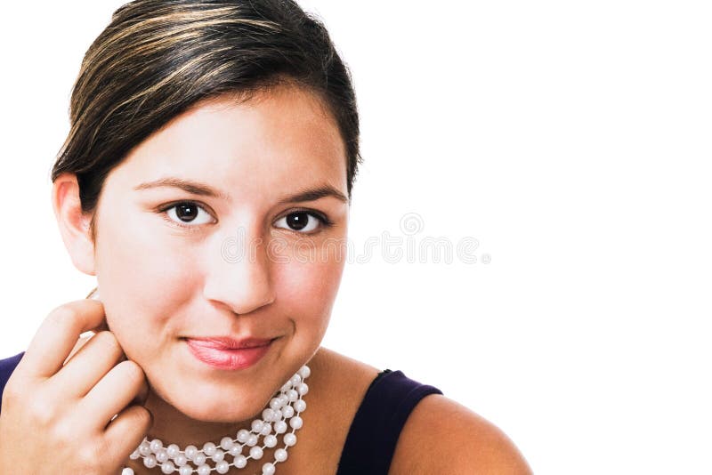 Smiling fashion model stock photo. Image of posing, glamour - 9158516