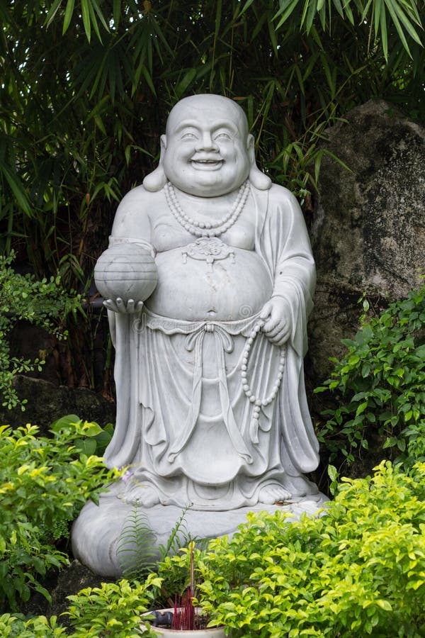 Smiling fat buddha stock photo. Image of chinese, statue - 101408720
