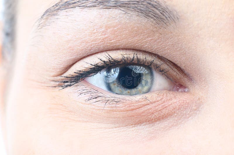 Smiling female eye stock photo. Image of beautiful, macro - 17359398