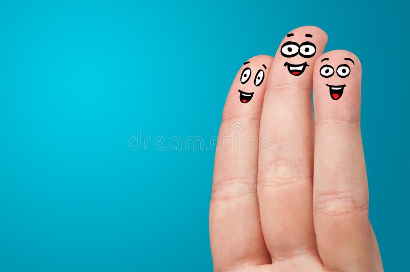 Smiling fingers together stock image. Image of finger - 132779637