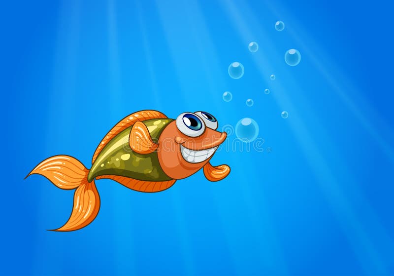 Smiling fish stock vector. Illustration of life, clip - 26816330