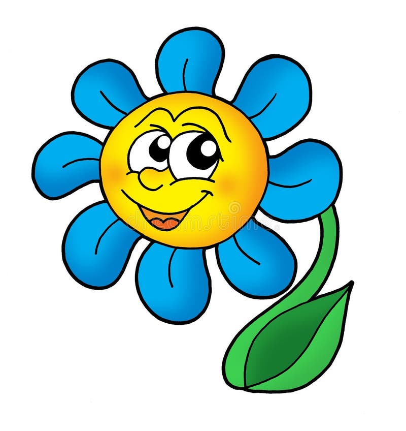 Smiling flower stock illustration. Illustration of shank - 5333939