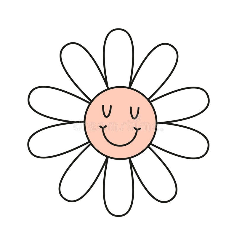 Smiling Flower Character stock vector. Illustration of graphic - 274070039