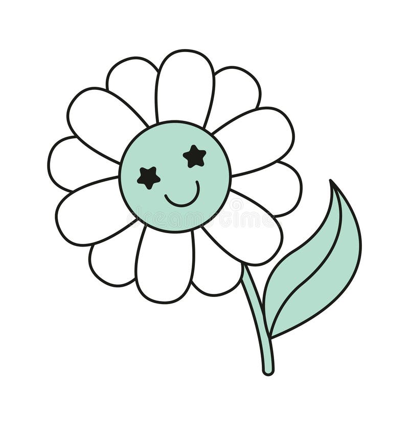 Smiling Flower Character stock vector. Illustration of flower - 274070056