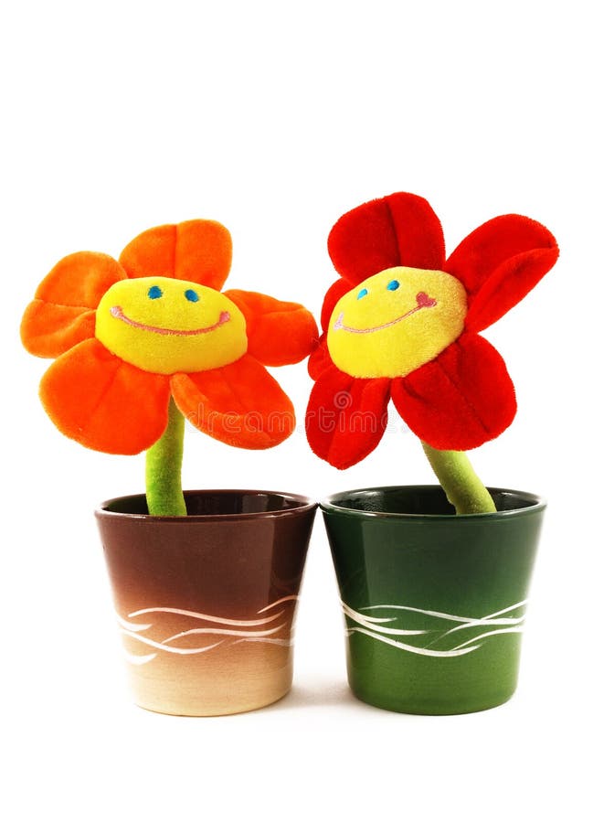 Smiling flowers stock photo. Image of ceramics, cheerful - 5417472