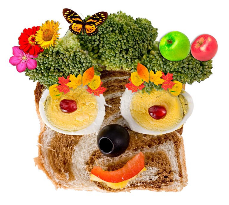 Smiling food face stock image. Image of food, smiley, happy - 2328737