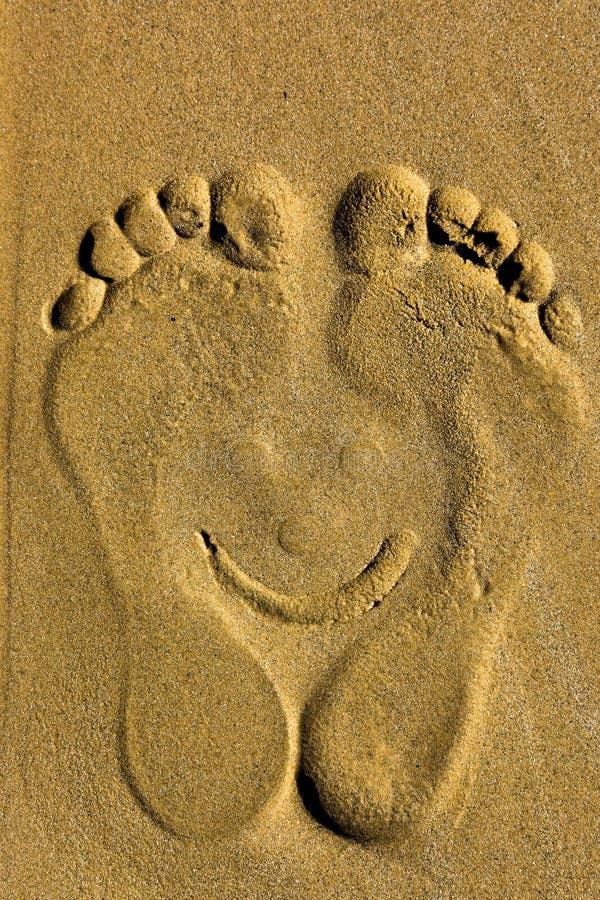 Smiling Foot Print Princess Stock Photo - Image of tropical, pair: 51471400
