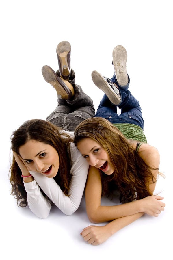 Smiling Friends Having Good Time Stock Image - Image of people, adult ...